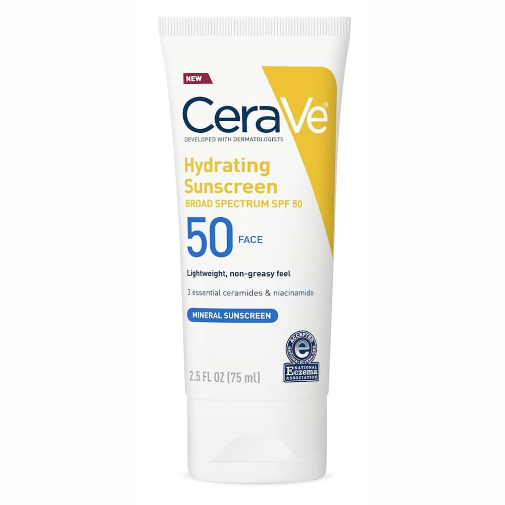 Cerave Hydrating Sunscreen Broad Spectrum Spf 50 Face Mineral Sunscree Cerave Hydrating Sunscreen Broad Spectrum Spf 50 Face Mineral Sunscree