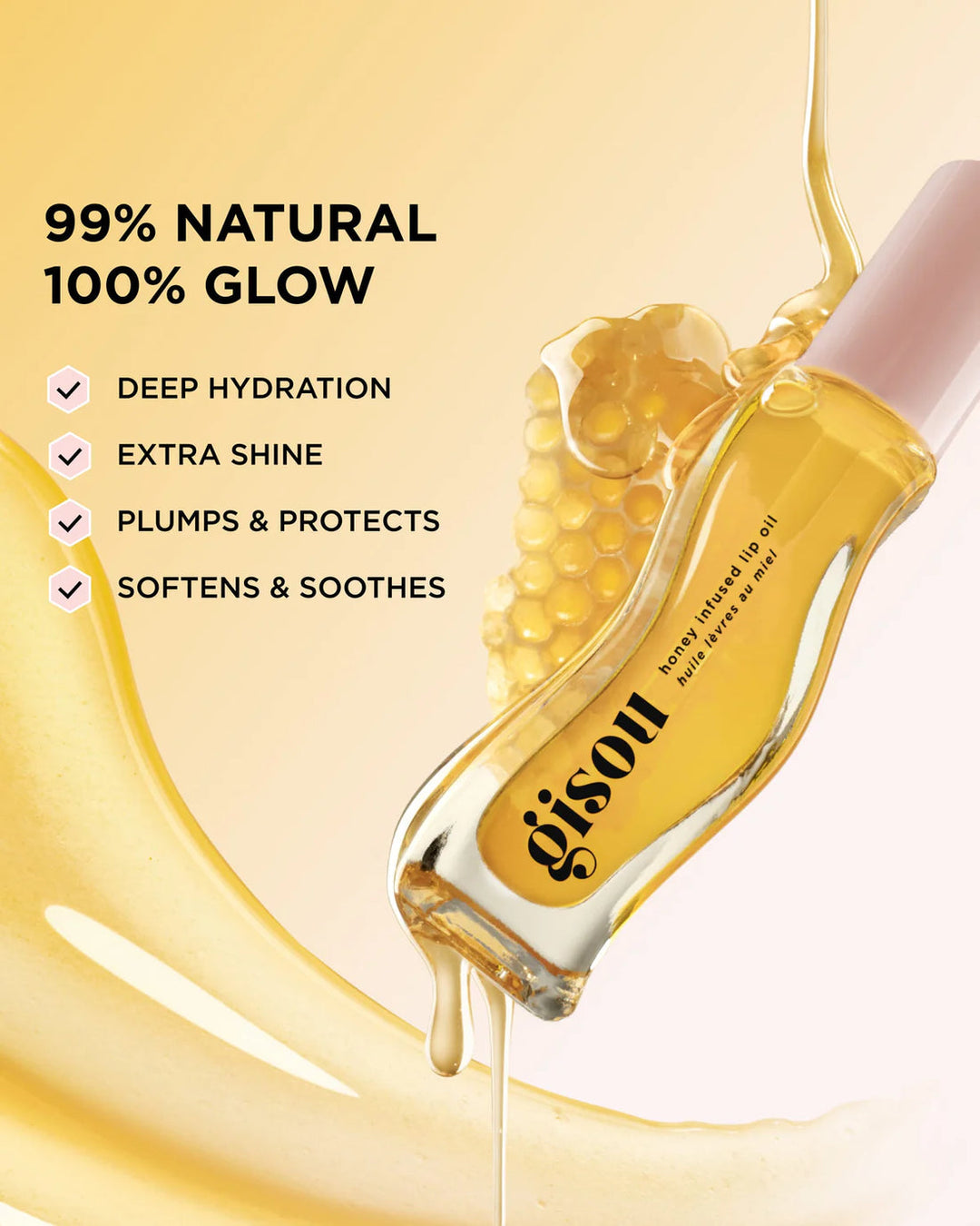 Gisou Honey Infused Hydrating Lip Oil – Skin Store Pakistan