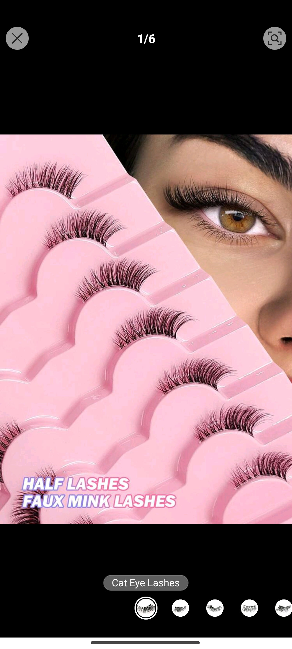 Shein cat eye half eye lashes 7 pairs – Skin Store Pakistan