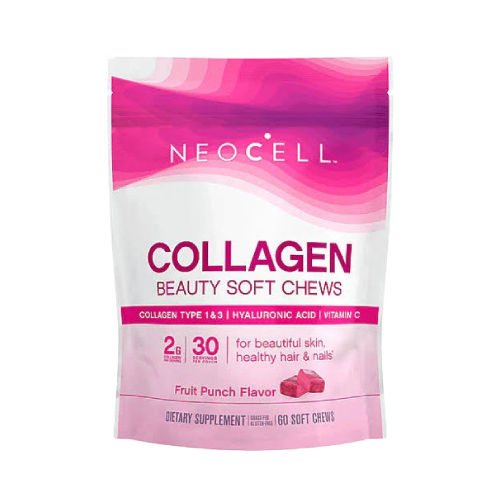 Neocell Collagen, Beauty Soft Chews, Fruit Punch Flavor 60 Soft Chews ...