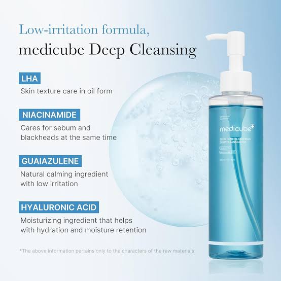 Medicube Zero Pore Blackhead Deep Cleansing Oil 205ml – Skin Store Pakistan