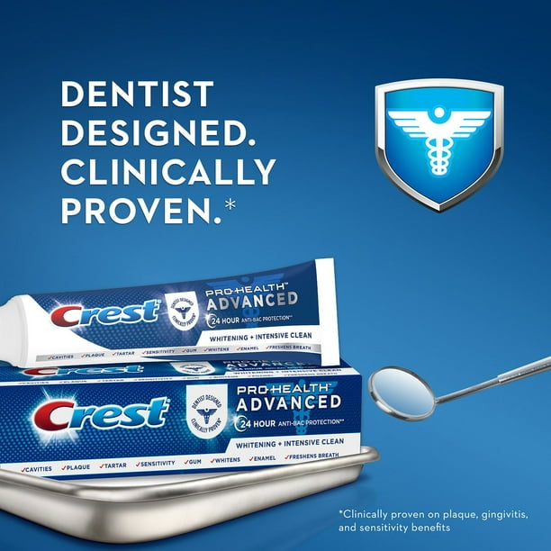 Crest Pro-Health Advanced Whitening + Intensive Clean Toothpaste, 5.8 ...