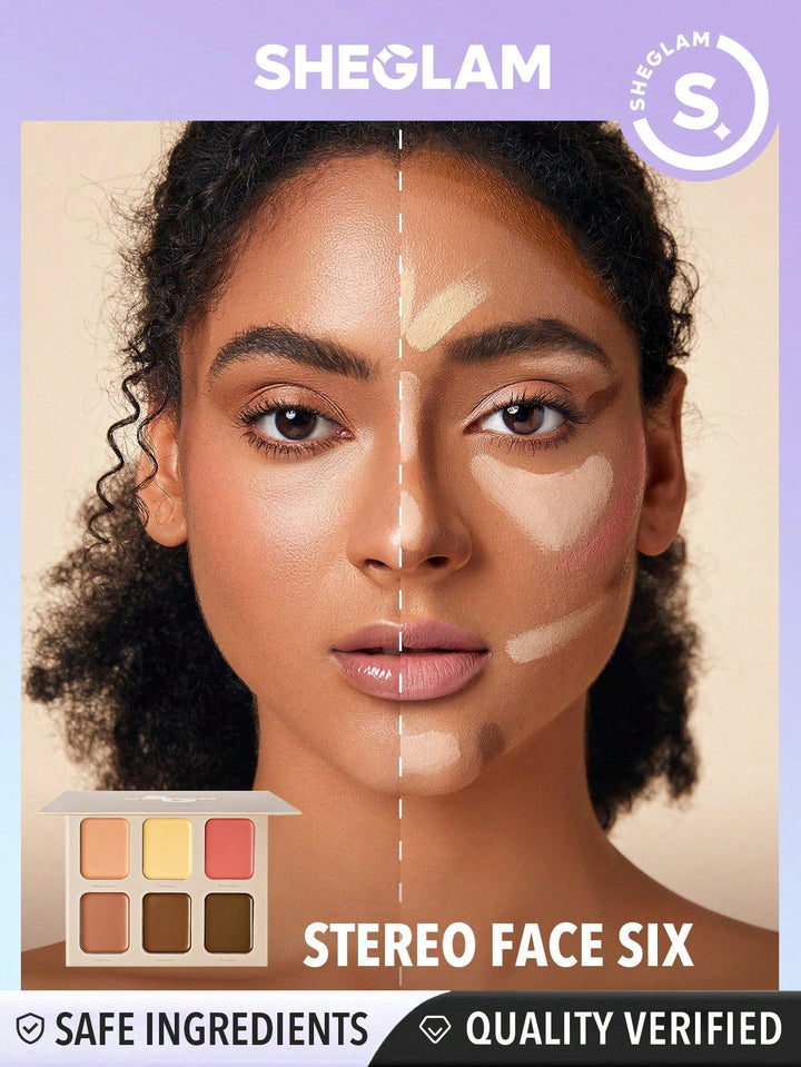SHEGLAM STEREO FACE SIX COLOR POWDER PALETTE – Skin Store Pakistan
